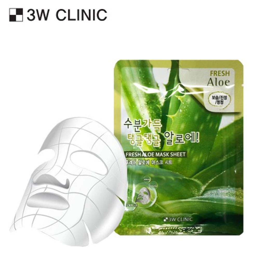 3W CLINIC FRESH ALOE MASK SHEET - Pristine Beauty