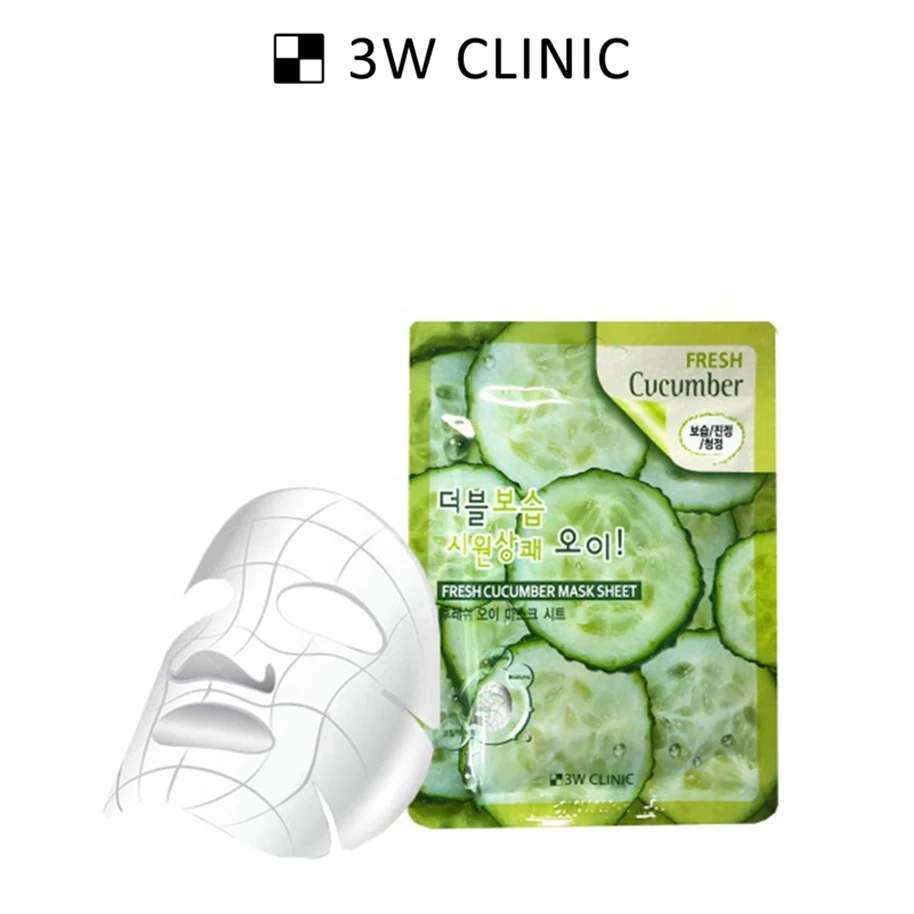 FRESH CUCUMBER MASK SHEET 3W CLINIC - Pristine Beauty